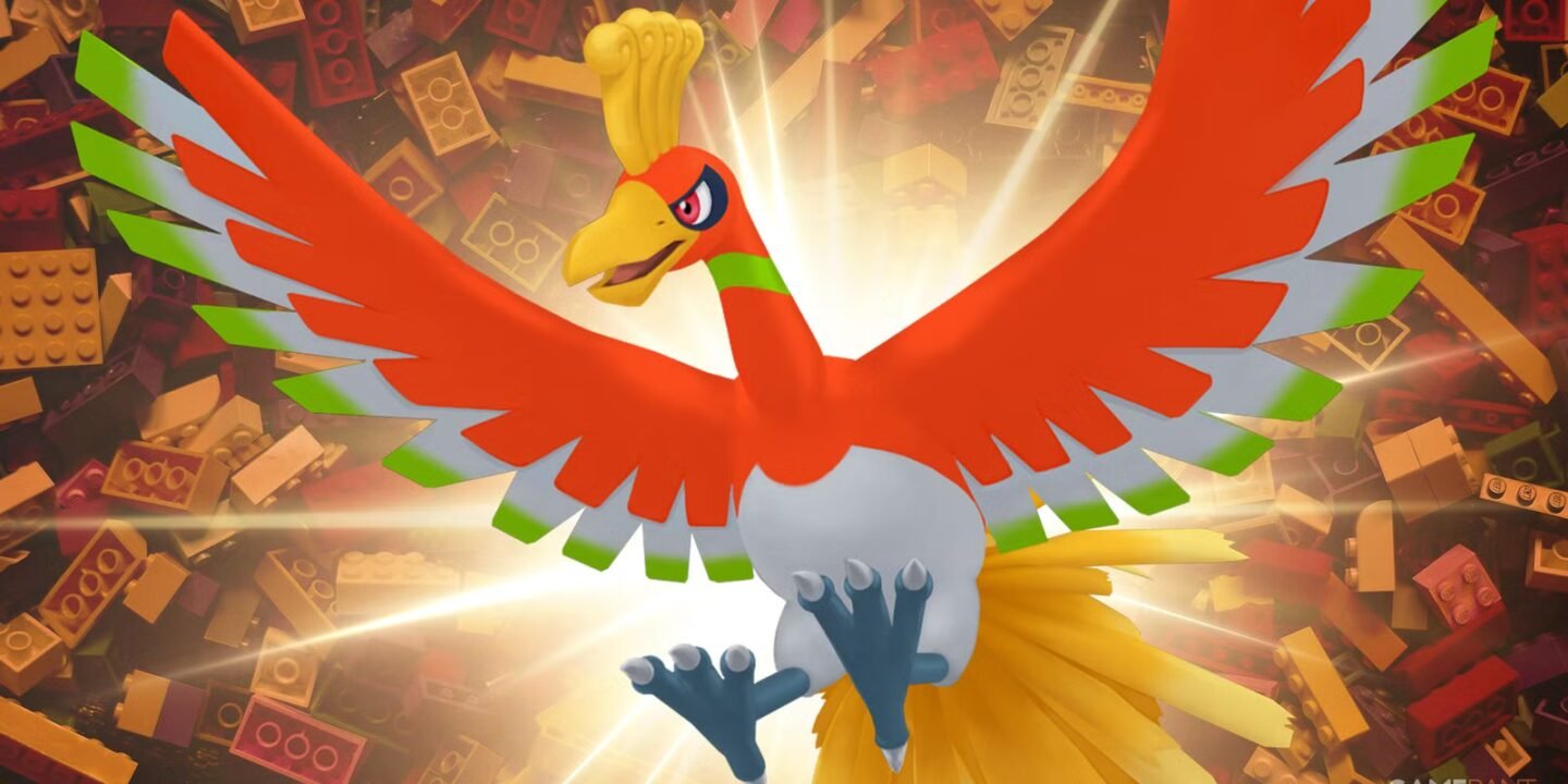 Pokemon Fan Uses 3,500 Bricks to Build an Incredible LEGO Ho-Oh Sculpture